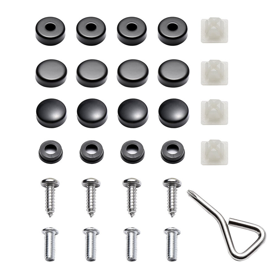 4 шт./комплект Тарельчатые Винты из Цинкового Сплава Противоугонные Винты Болты для Номерного Знака Рамки Винты Автомоби