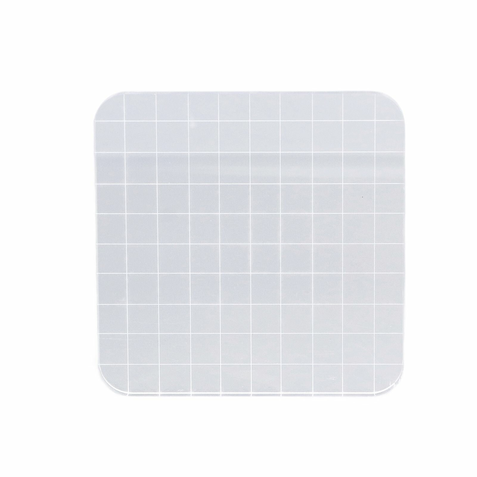 Акриловый блок 10x10 см, безопасный круглый угол, прозрачные многоразовые высокопрочные прозрачные штампы для тетрадей, скрап-карт