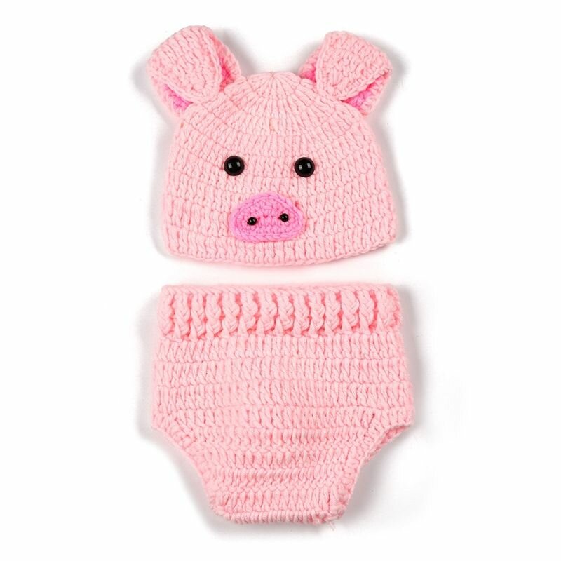 Детский костюм для фотосъемки в форме поросенка-розовый