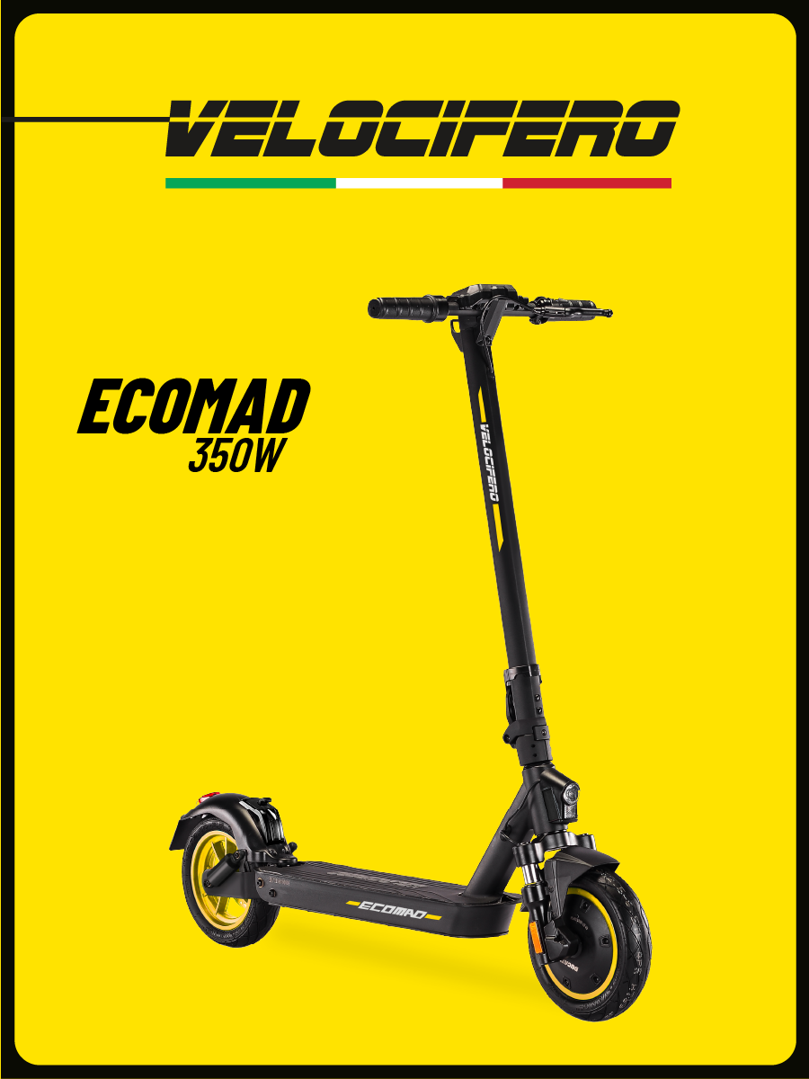Электросамокат Velocifero ECOMAD Sport 350W Bl желтый
