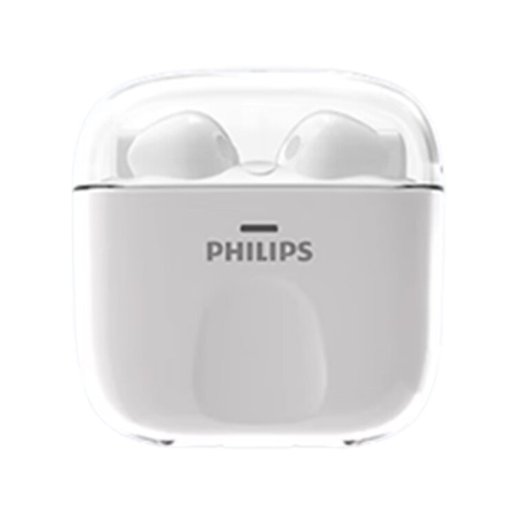 Наушники PHILIPS TAT1158 беспроводные внутриканальные с шумоподавлением, цвет: crescent white