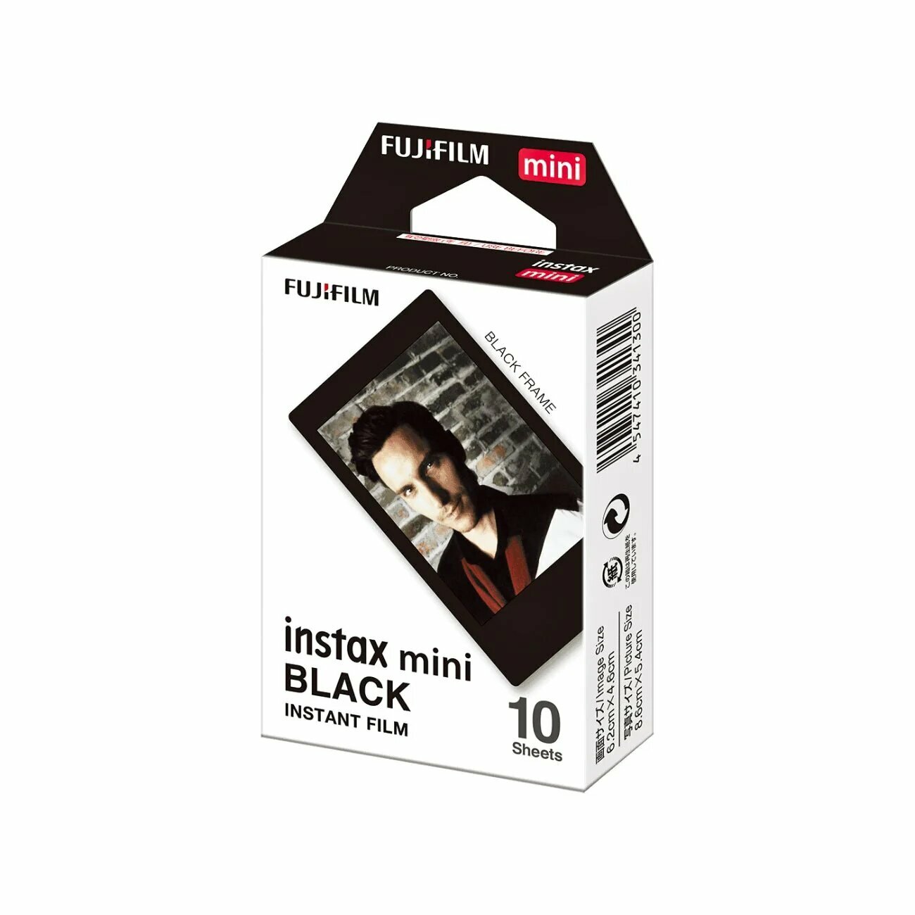 Картридж для моментальной фотографии Fujifilm Instax Mini Black Frame, 800 ISO, 10 шт, черный