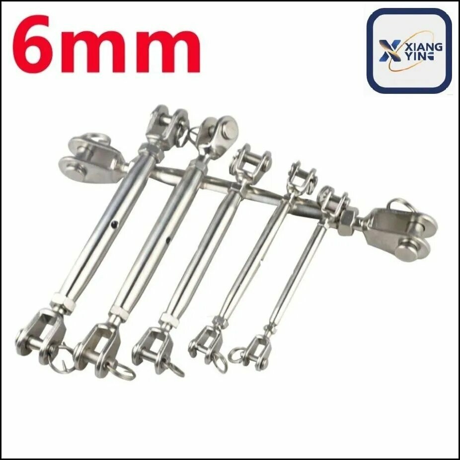 Бестселлер: талреп из нержавейки М6, вилочный, 1 шт