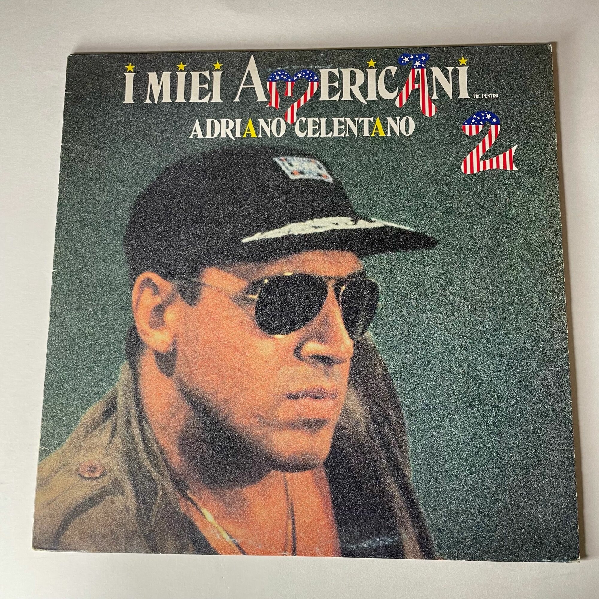Винтажная виниловая пластинка LP Adriano Celentano Адриано Челентано, I Miei Americani (Tre Puntini) 2 (Италия 1986) Veronica Verrai
