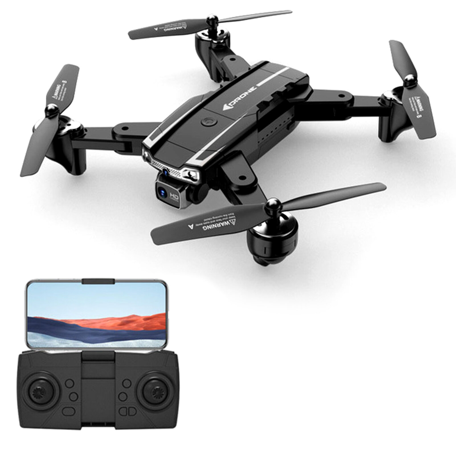 Беспилотник с пультом управления GPS с камерой 4K Двойная камера 5G Wi-Fi Избегание препятствий Двойной GPS Оптическое зависание Квадрокоптер Follow Me для детей и взрослых с батареей 2500mAh 3.7V, вес упаковки 509г, размер упаковки 26*8*20см, в комплект