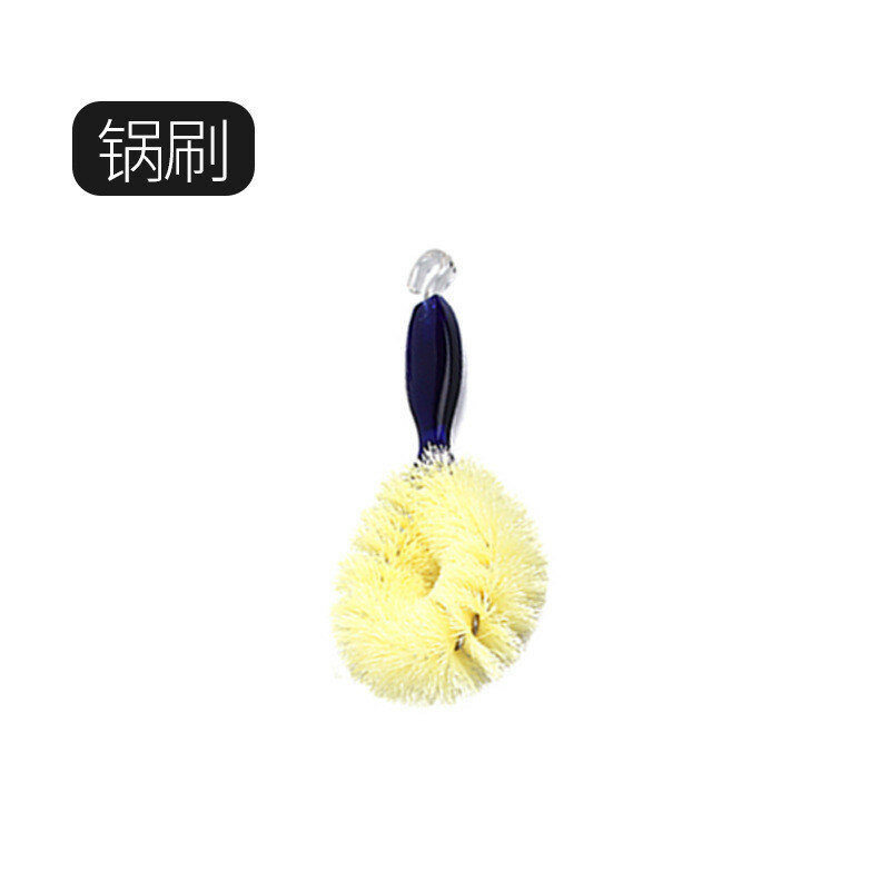 Long handle flexible bottle brush with plastic bristles for glassware cleaning pot brush