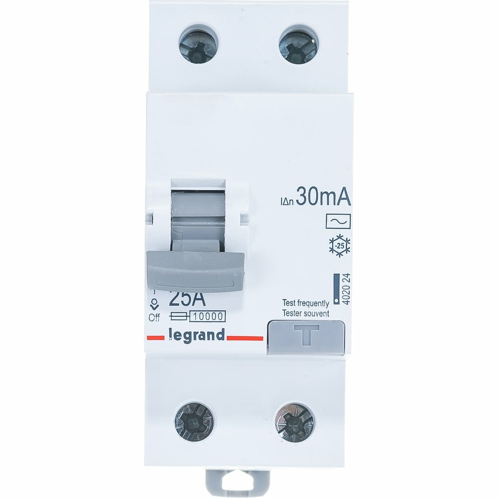 ВДТ RX3 Legrand 30мА 25А 2П AC 402024