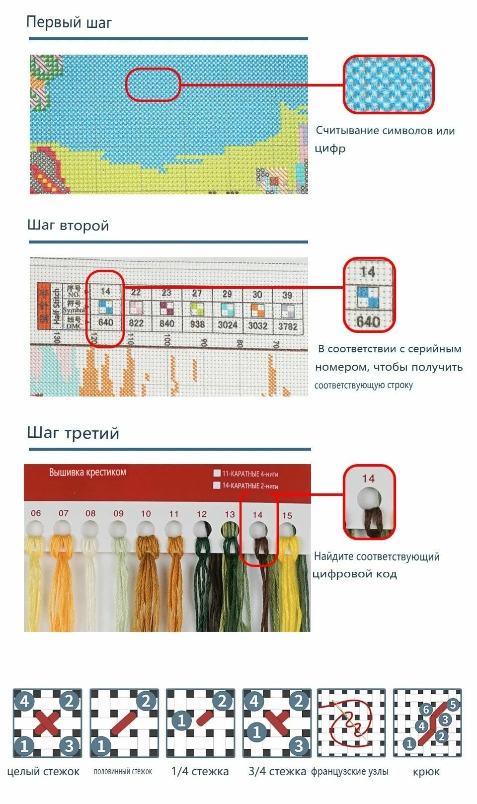 Эксклюзивный набор для вышивки крестом 60x47 см, схема Яркий воздушный шар на 14CT