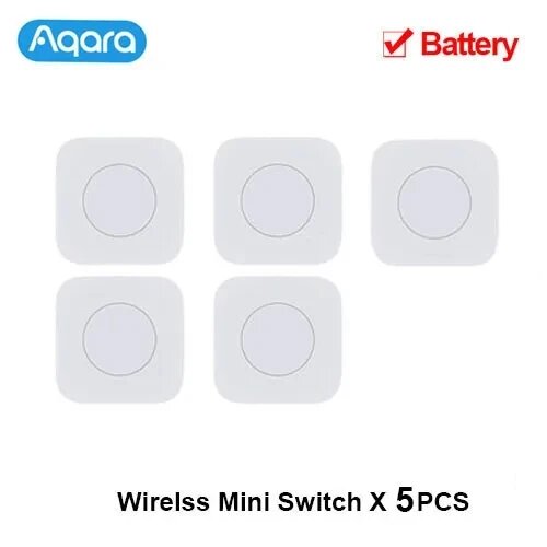 Aqara Беспроводной мини-переключатель Zigbee 5pcs aqara key