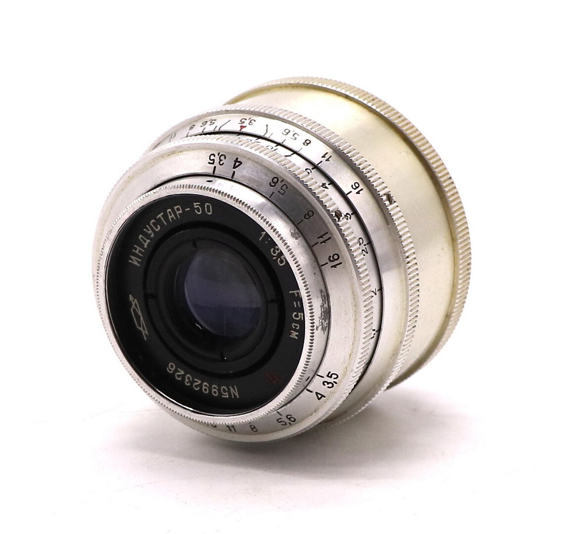 Индустар-50 3,5/50 П дальномер silver (СССР, 1960)