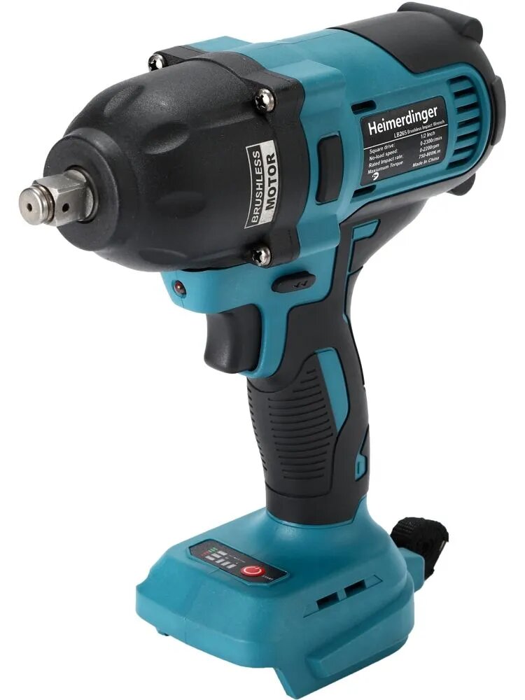 Бесщеточный беспроводной ударный гайковерт Heimerdinger 800 Н. М, без батареи, LB265