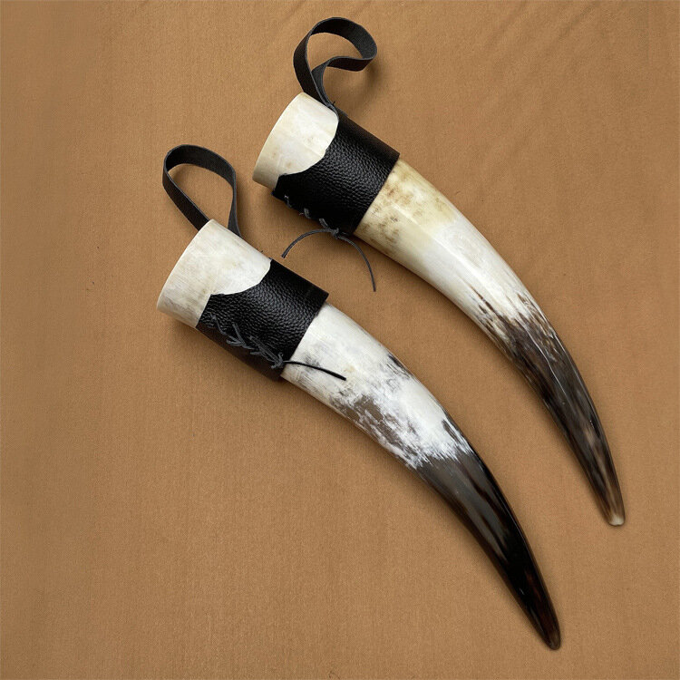 Набор для вина из рога, роговая трубка, винтажные аксессуары, декоративные украшения, изделия из рога, ремесленные изделия
