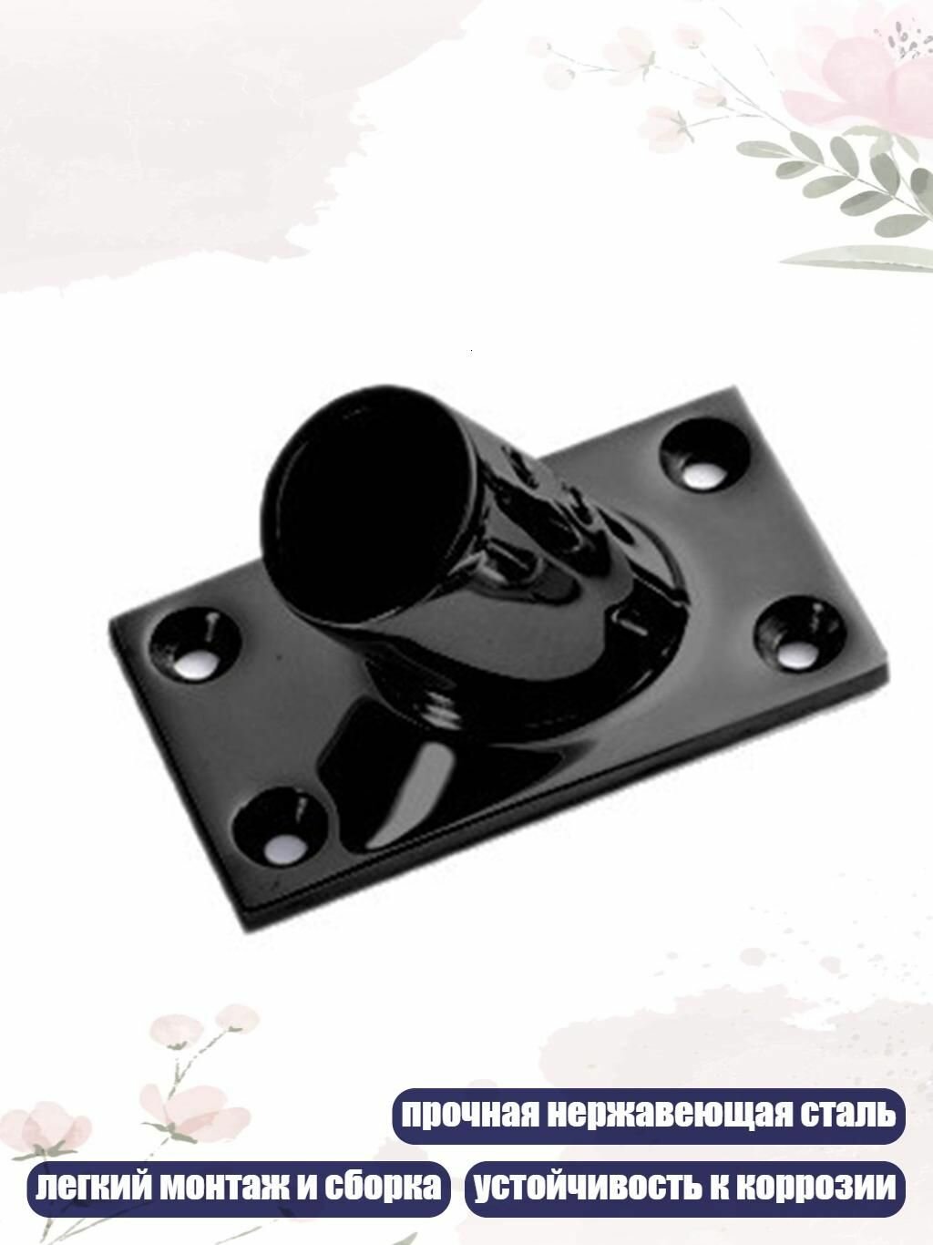 Универсальный кронштейн для навеса, простая установка, прочное монтажное основание, подходит для нескольких квадратных труб, - 45 degree square tub