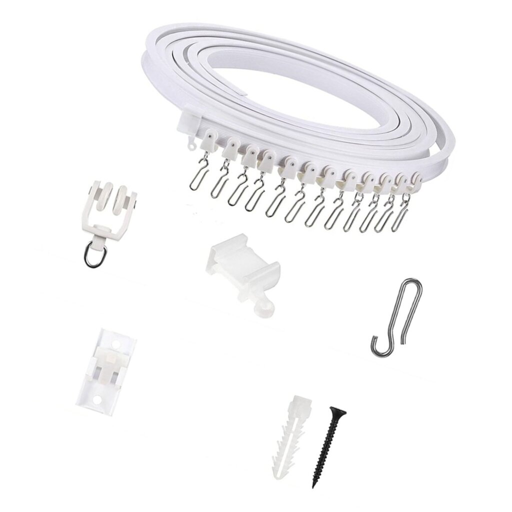 Гибкие карнизы для штор с роликами