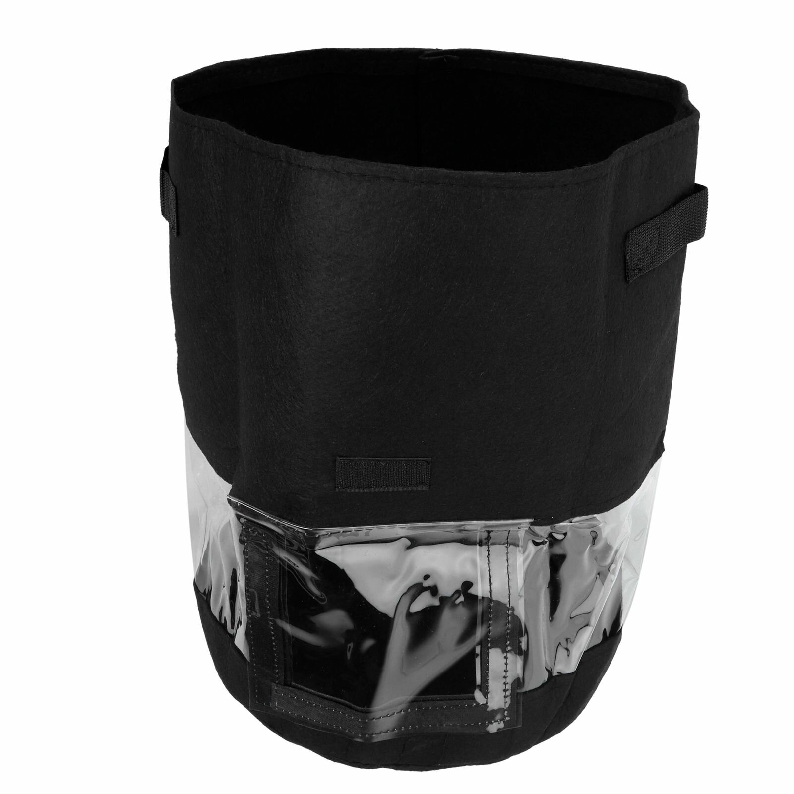 Мешок для картофеля с круговым прозрачным окном, 10 галлонов, черный