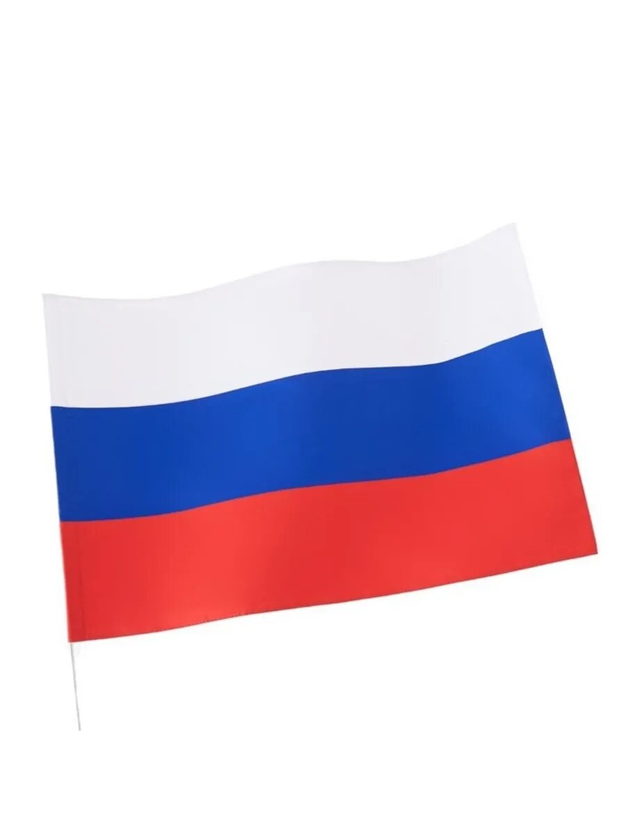 Двусторонний российский флаг 90x135 см