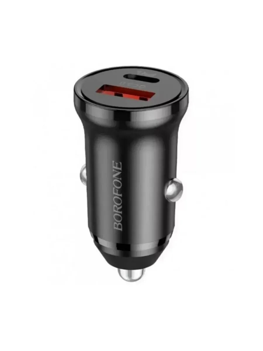 Авто-переходник с USB и Type-C для быстрой зарядки