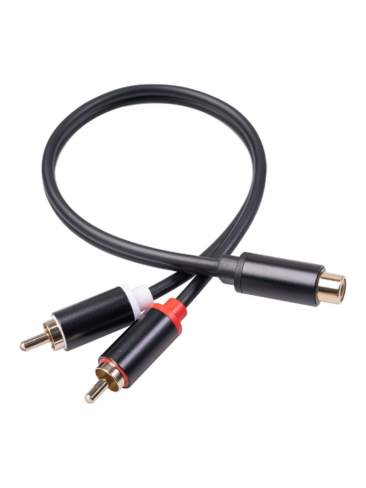 Кабель аудиоадаптера RCA female - dual RCA male