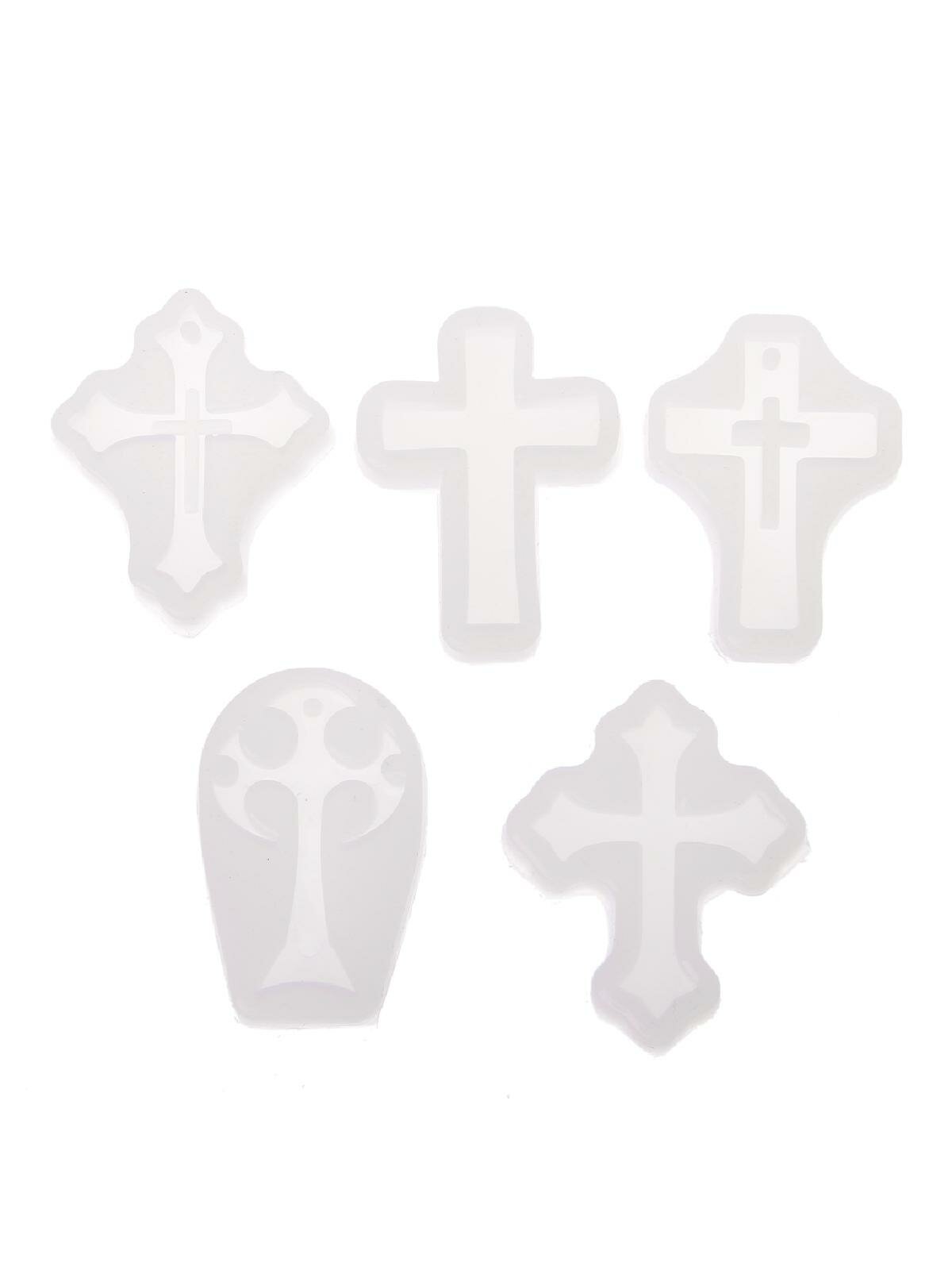 Набор из 5 крестообразных подвесных водяных силиконовых форм