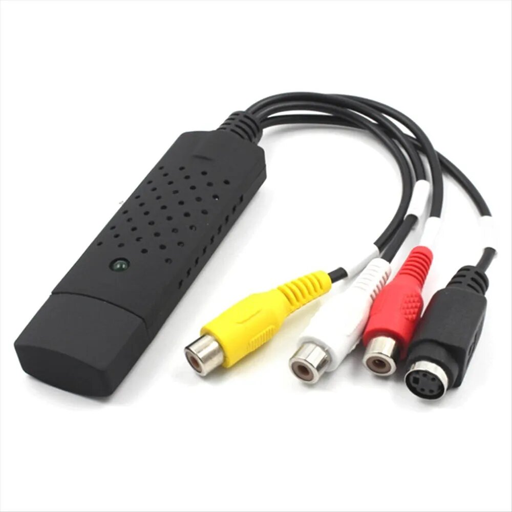 USB-Карта Видеозахвата, Конвертер Аудио-Видео Для RCA В USB. Преобразование VHS Mini DV VCR Hi8 DVD В Цифровой Формат