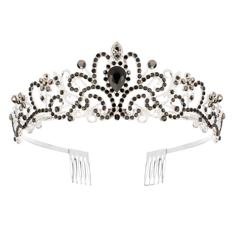 Европейская и американская мода, корона из сплава с кристаллами, свадебные аксессуары для волос, корона на день рождения, вечеринка для девичника, оптовая продажа