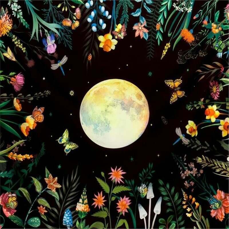 Алтарная скатерть с астрологическими картами, - D 60x60 см