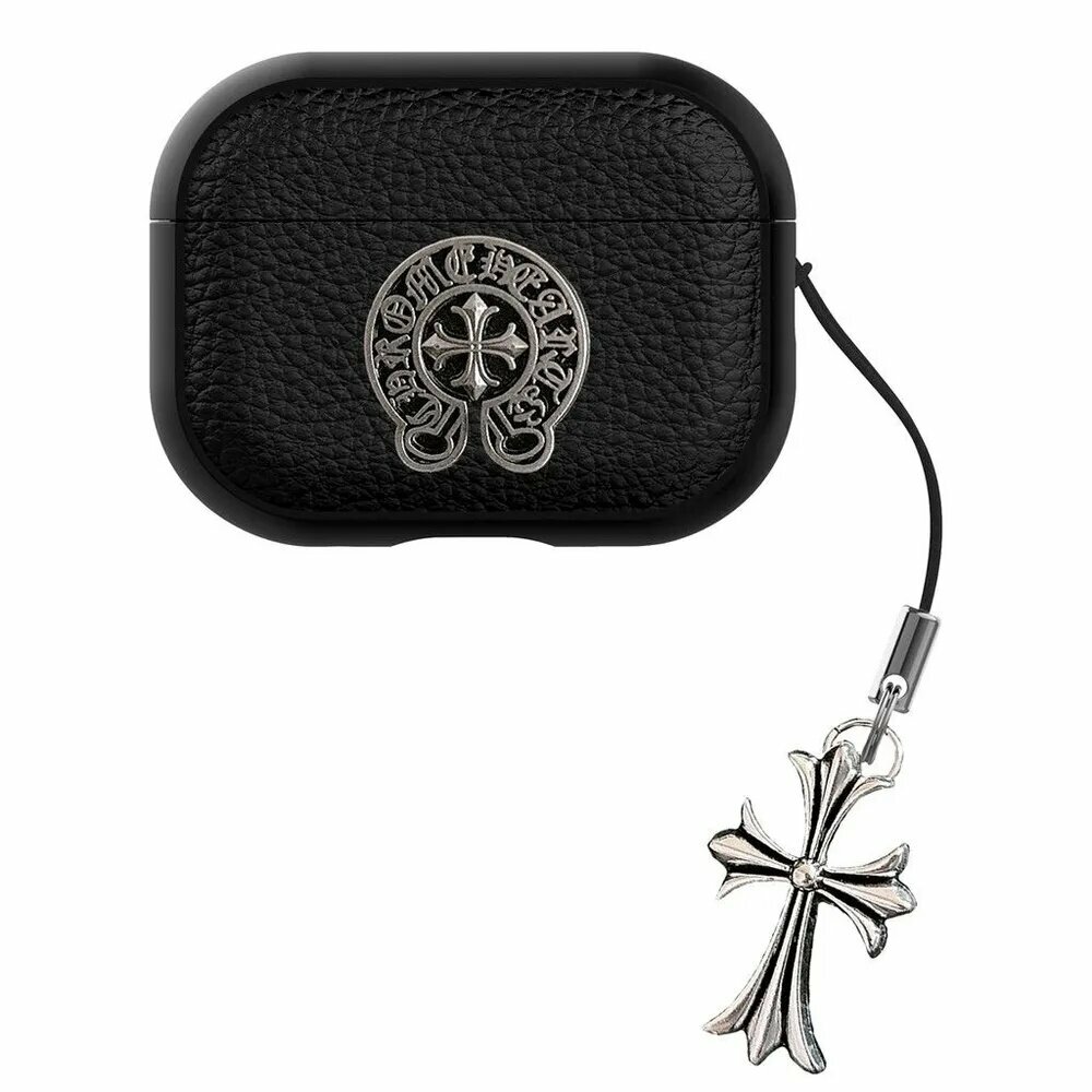 Chrome Hearts Cross PU Корпус чехол для силиконовых наушников AirPods Pro(2019)Airpods Pro2(2022)