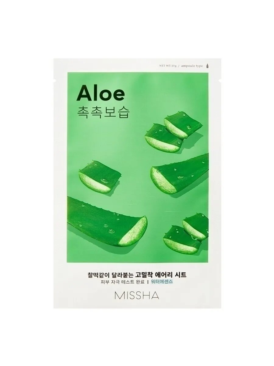 Маска тканевая для лица Missha Airy Fit Sheet Aloe Mask 1 шт