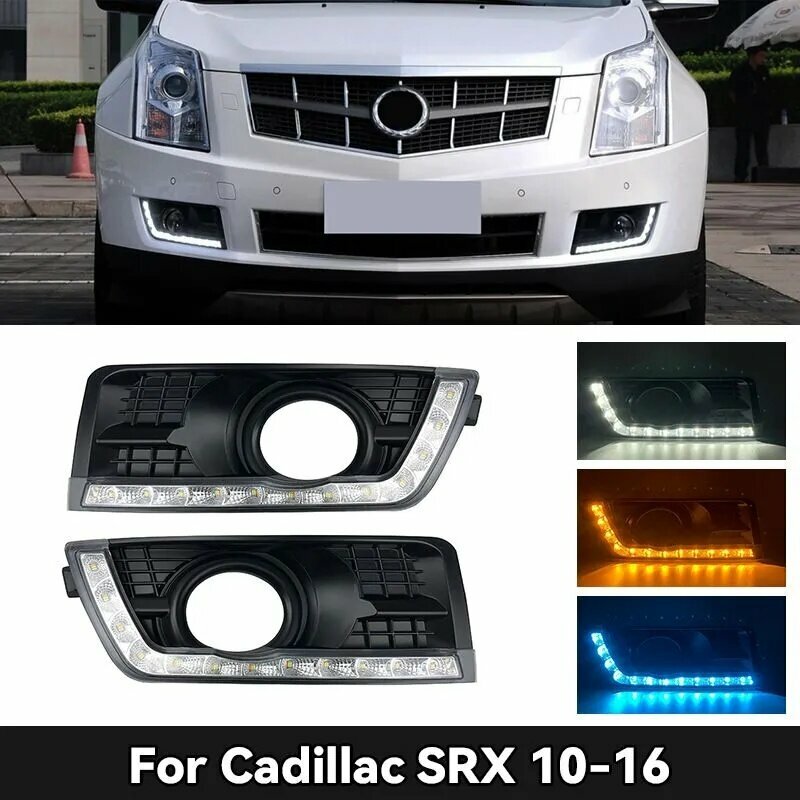 Фара автомобильная, Огни дневные ходовые, 2 шт, арт. Cadillac SRX 2010-2016