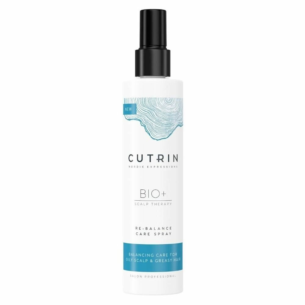 Cutrin Несмываемый спрей-кондиционер для жирной кожи головы Bio+ Scalp Therapy Re-Balance Care Spray, 200 мл