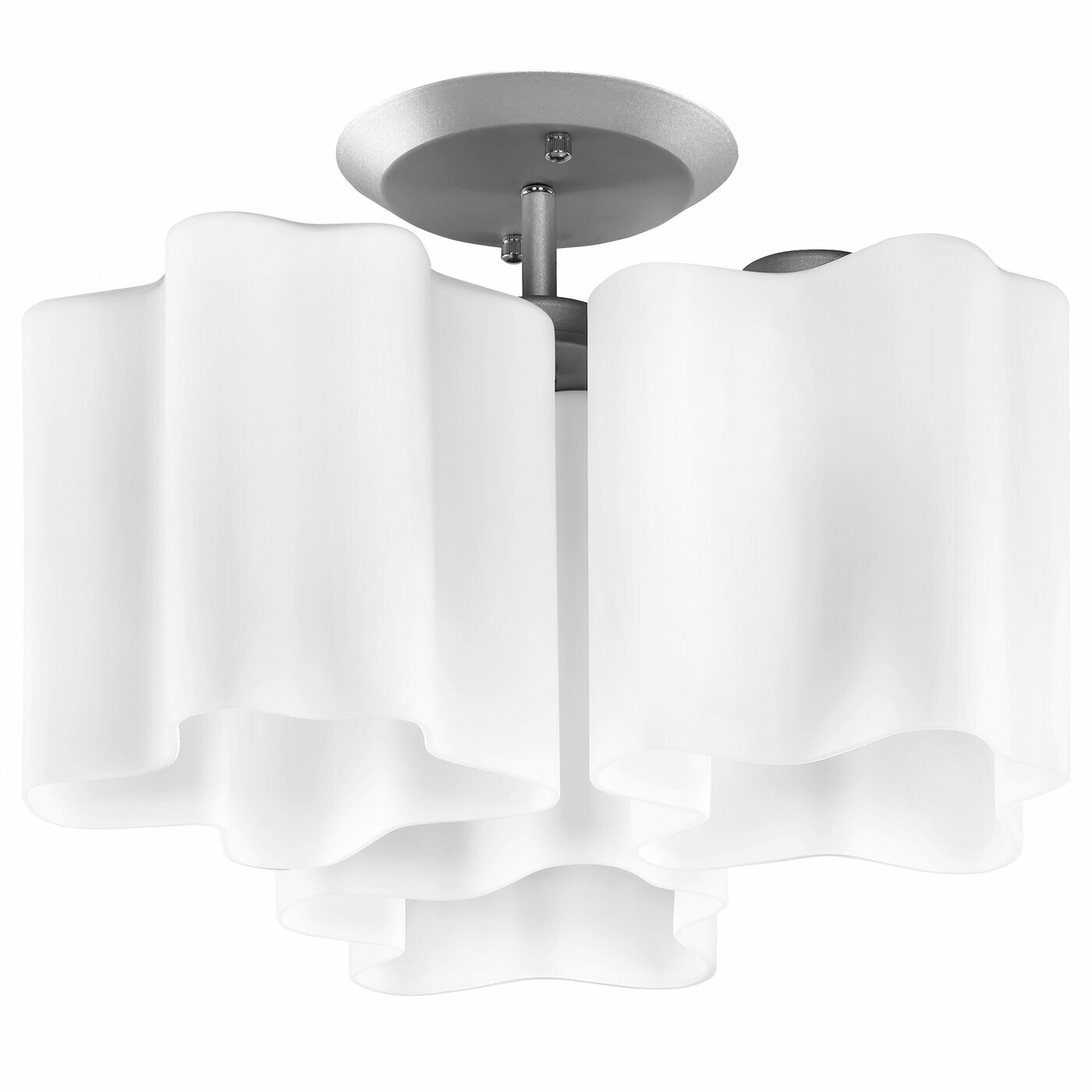 Люстра потолочная Lightstar NUBI 3xE27 цвет матовый хром, 220В, IP20