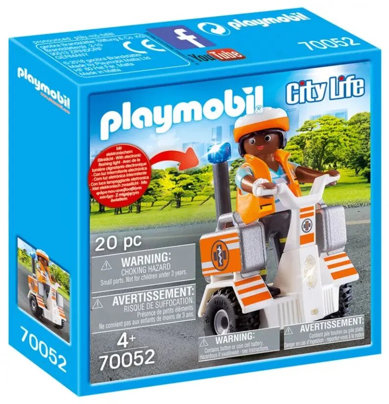 Playmobil-Мир Моби: Спасательный балансирный велосипед-70052