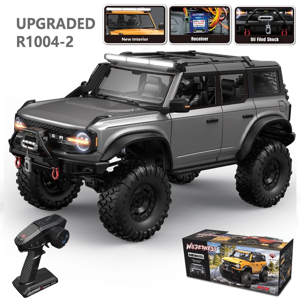 HB 1/10 RC Crawler R1001 4WD RTR Внедорожник с LED 2.4G Электрический пульт управления Походный Каменный Багги для Взрослых