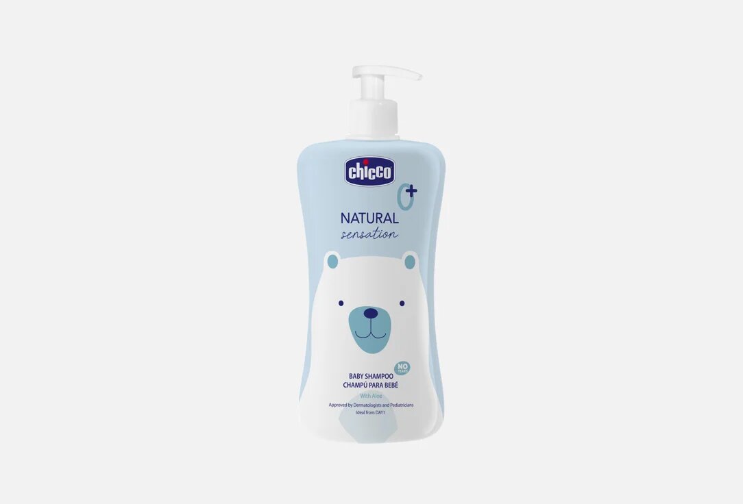 CHICCO aloe Детский шампунь для волос 500 мл