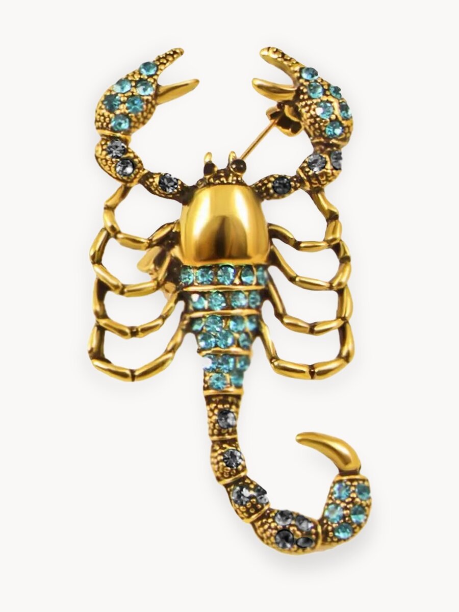 Брошь, кристаллы Swarovski