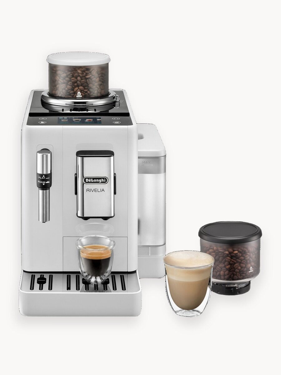 Автоматическая кофемашина DeLonghi Rivelia EXAM440.35. W Цвет Белый