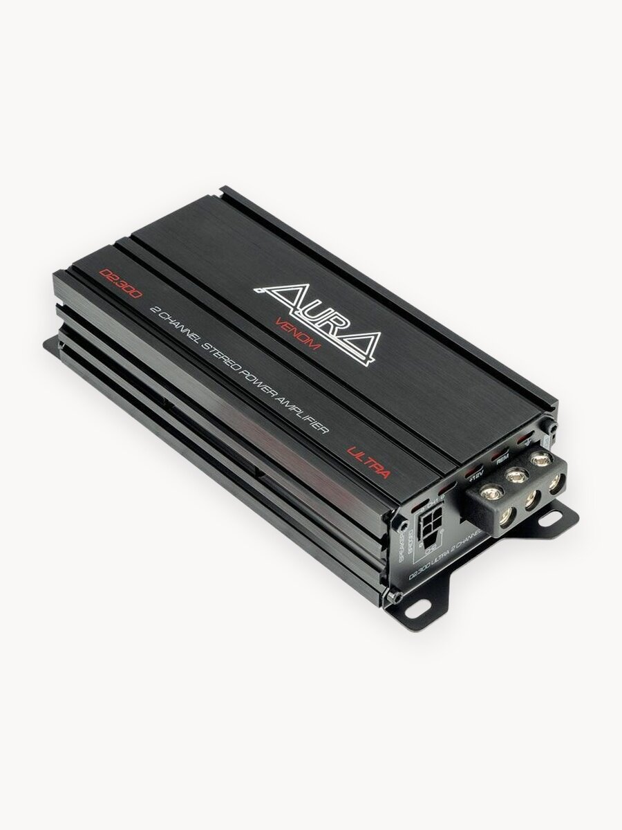 Автомобильный компактный двухканальный усилитель мощности AurA VENOM-D2.300 ULTRA