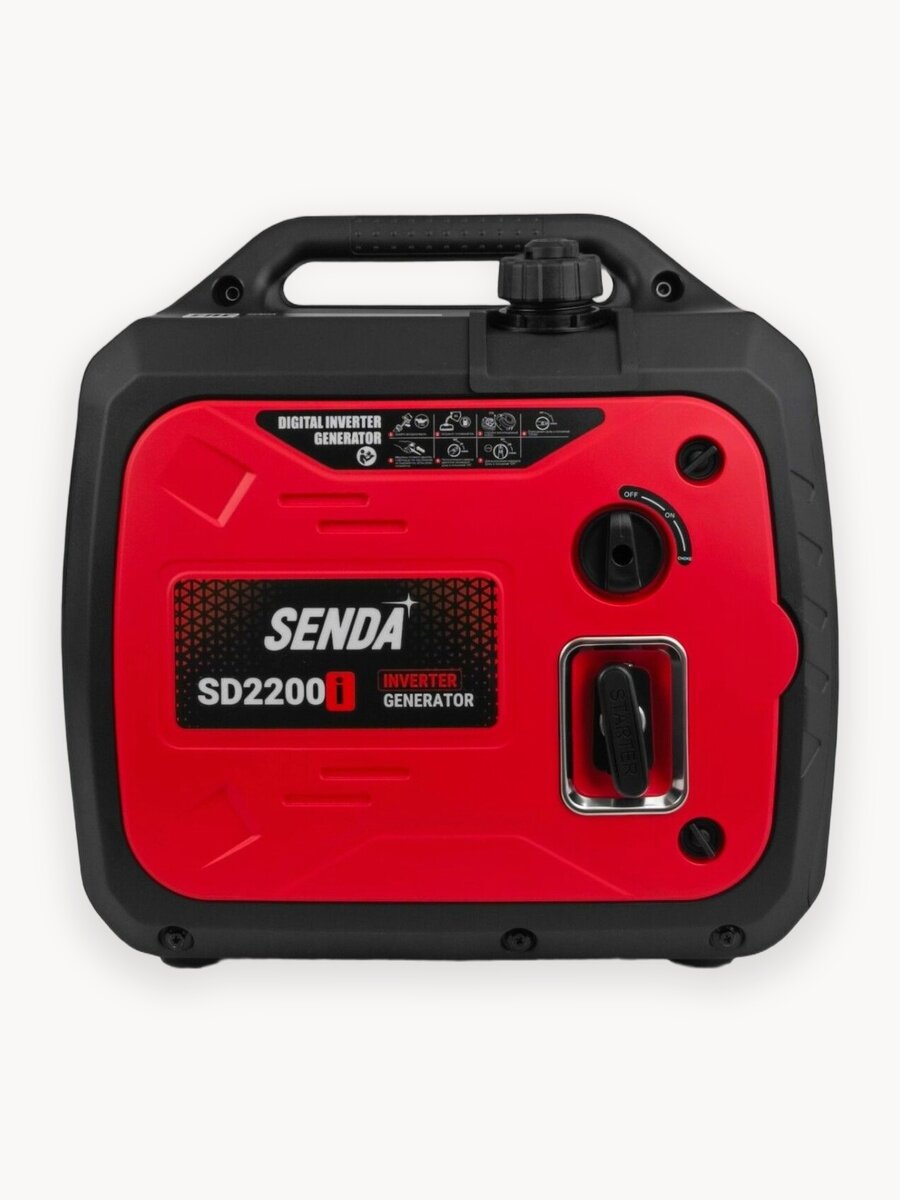 Генератор бензиновый инверторный SENDA SD2200i (2200 Вт, 230В, 2 USB порта)