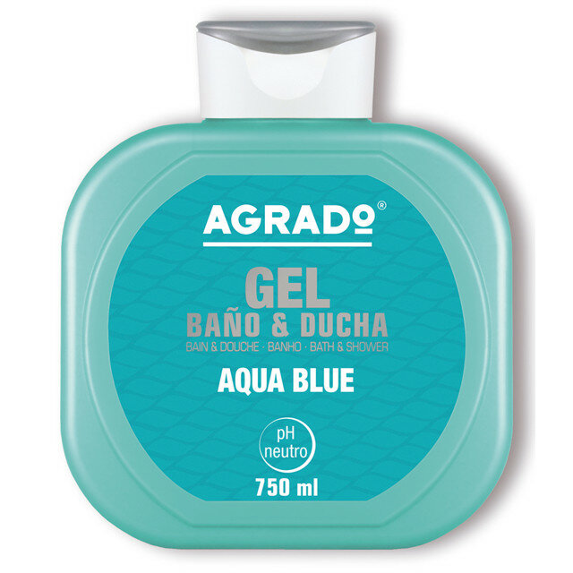 AGRADO Aqua Blue гель для душа 750мл освежающий аромат моря для чувствительной кожи