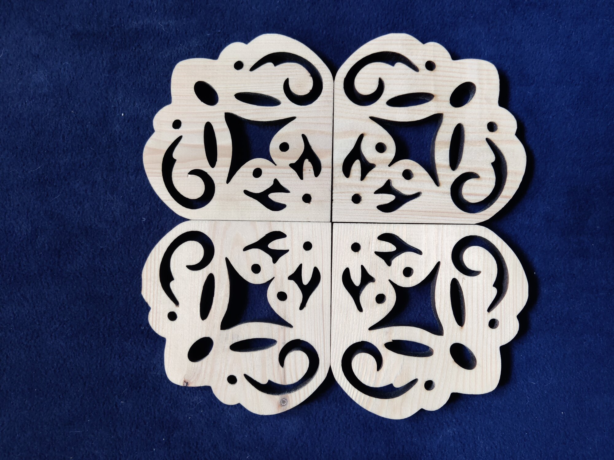 Наличники декоративные угловые "Восточный" деревянные резные 4 шт.