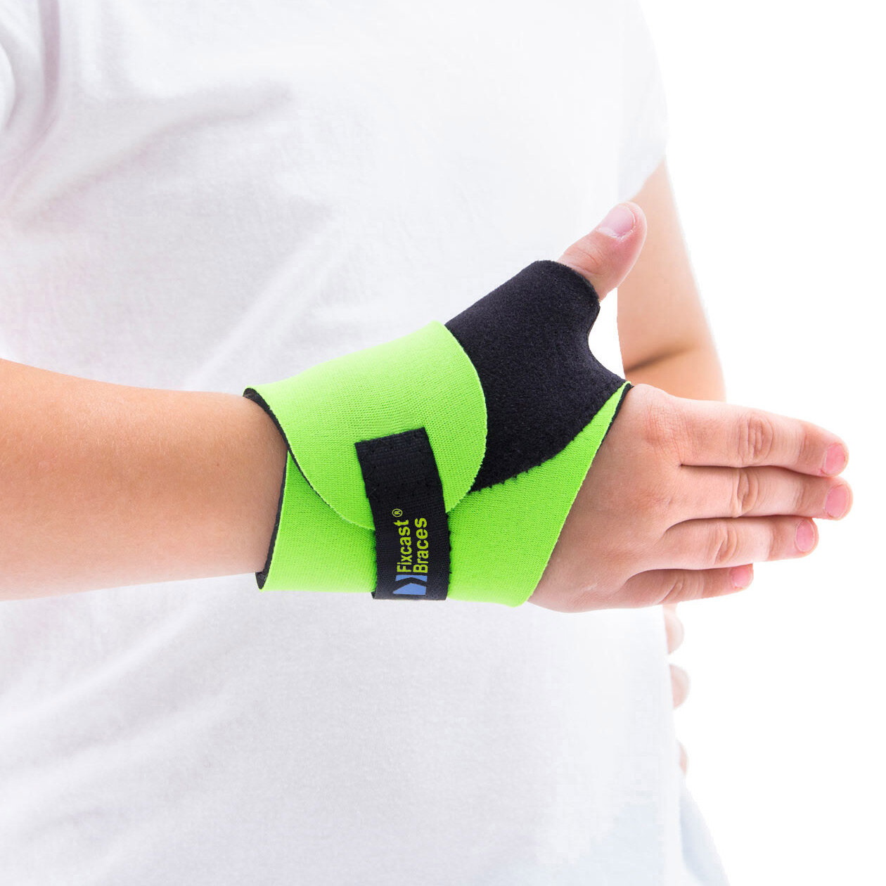 Детский ортез на большой палец руки левый с термопластичной пластиной Reh4Mat Fix-kg-03, размер 2