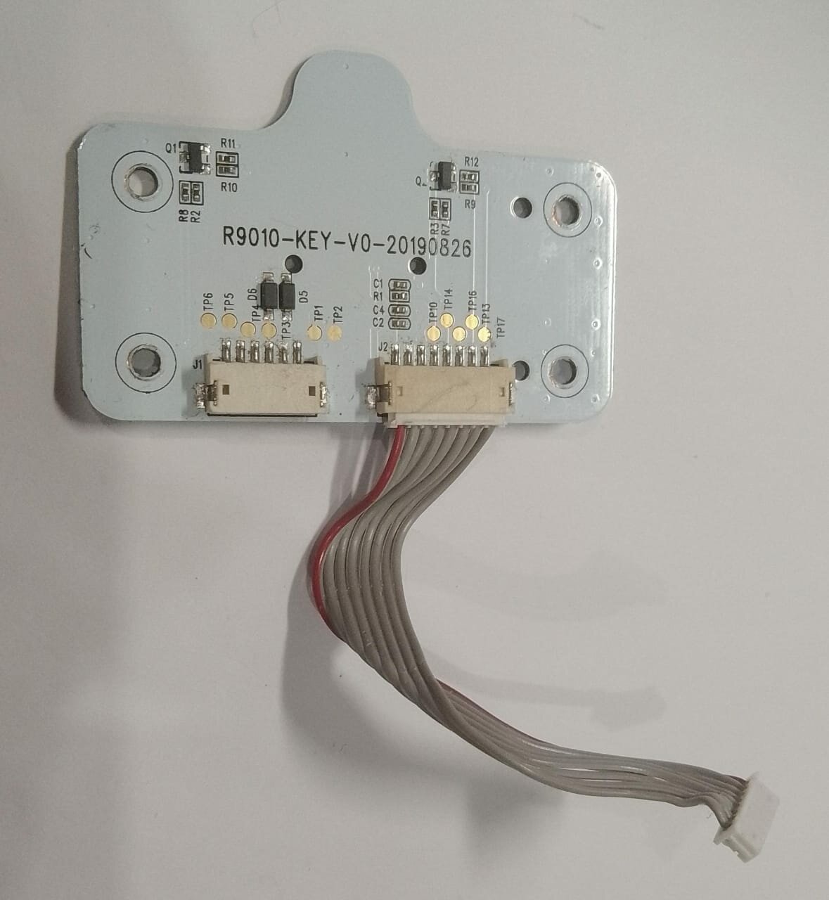 Плата с кнопками управления (R9010-KEY-V0-20190826 94V-0 E302652) робота пылесоса Polaris Robotic vacuum clear (PVCR 1090 Space Sense Aqua)