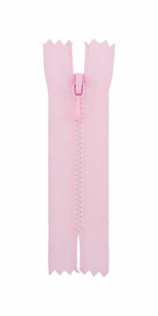 Молния трактор "GAMMA" ZipD 3T 8 см Тип 3 5 шт. неразъёмная №132 св. розовый