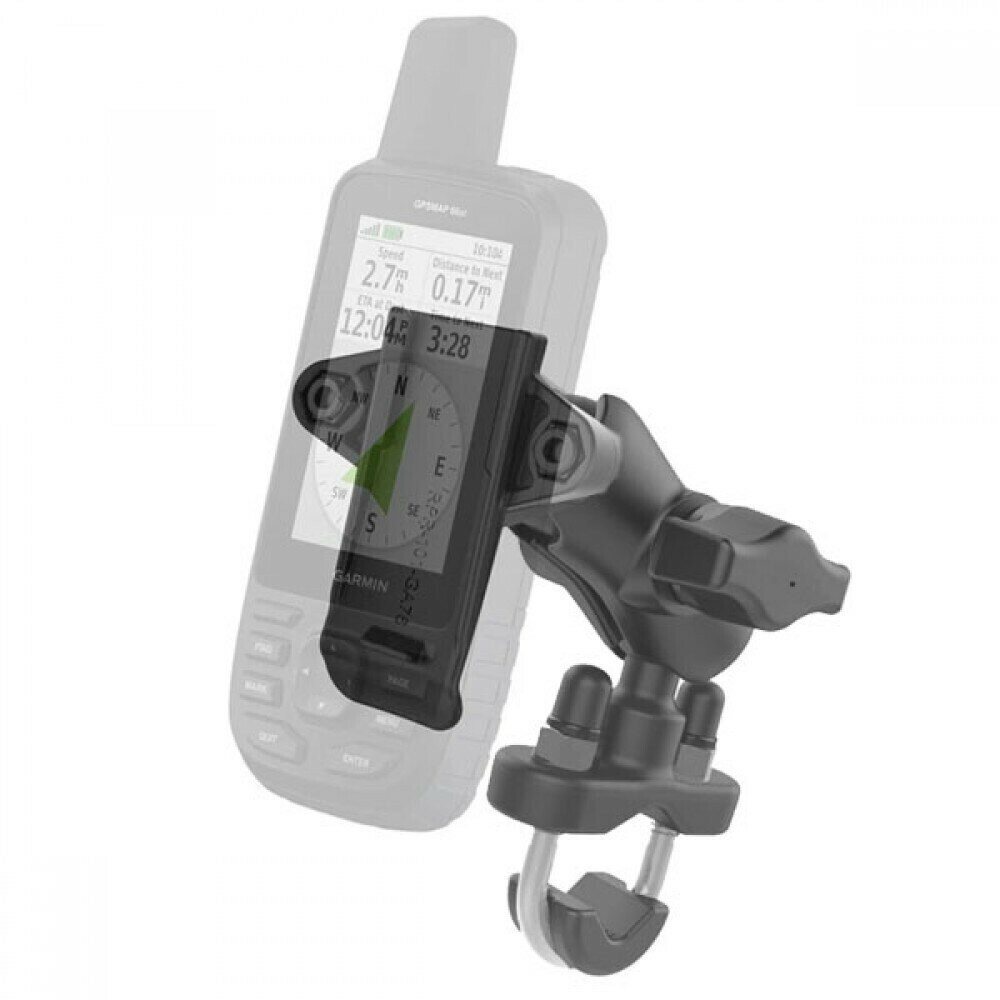 Комплект крепление для туристических навигаторов Garmin на руль, раму (Длина муфты-60мм)