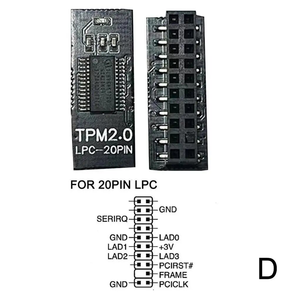 Модуль TPM 2.0 20pin LPC