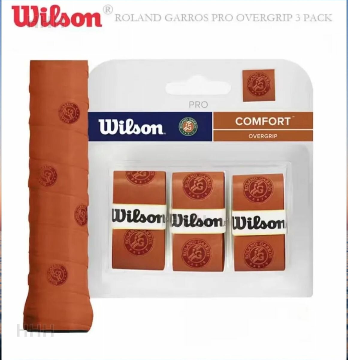 Наматывающие устройства для теннисных ракеток Wilson Pro Overgrip, новый набор намоток 2024 года, упаковка из 3 штук, белые.