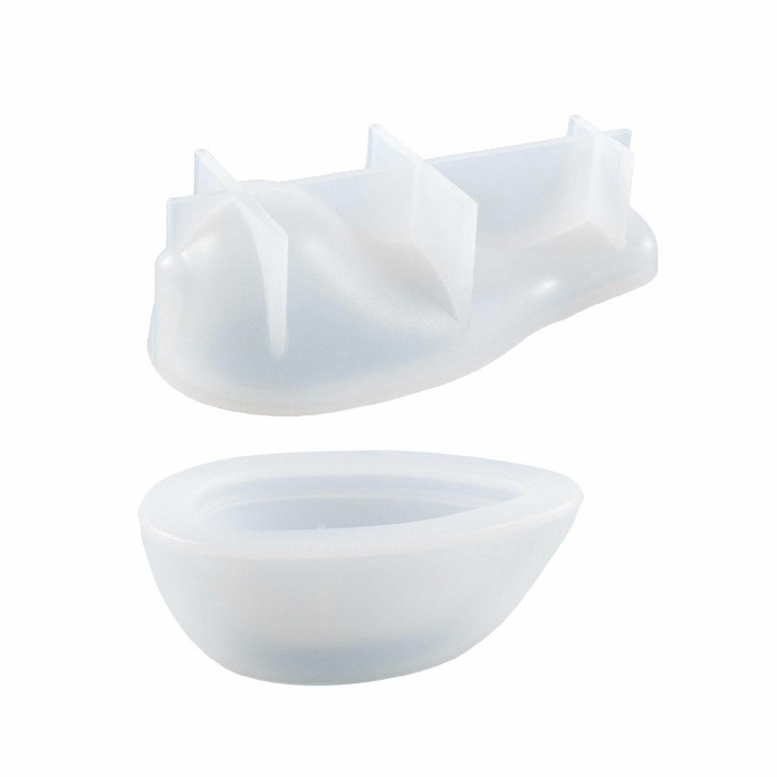 Силиконовая форма для хранения, гибкая многоразовая форма для шкатулок и органайзера для украшений, подходит для эпоксидной и UV смолы, легкого металла и гипса