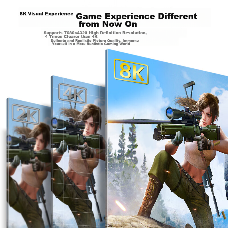 SAMZHE Mini DP to DP 1.4 Version Adapter Cable, 8K 60Hz Gaming Grade Thunderbolt Port High Definition Video Conversion Cable, for Apple Microsoft Laptops Connecting to Monitors, 2m MNP-20