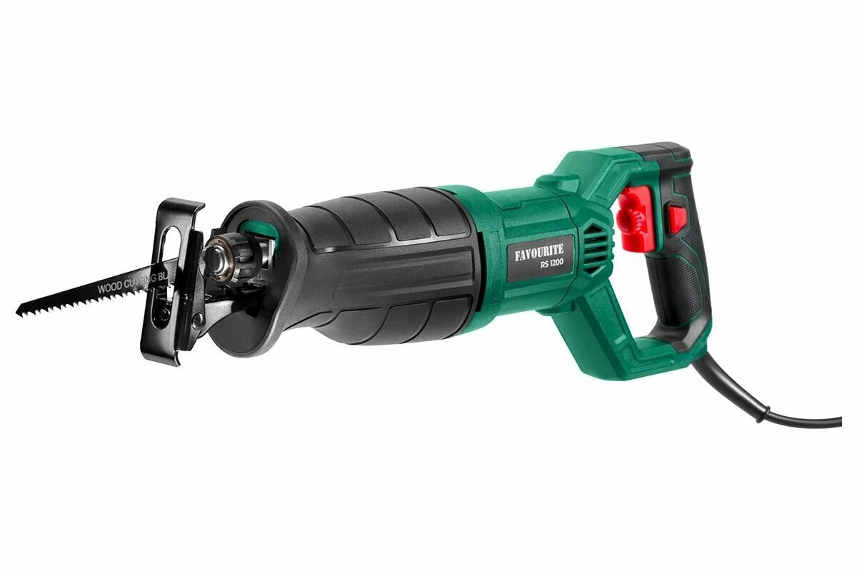 Пила сабельная RS 1200, 1200Вт, 0-2800 ход/мин, 20 мм, 5/150 мм, быстрая замена пилки FAVOURITE