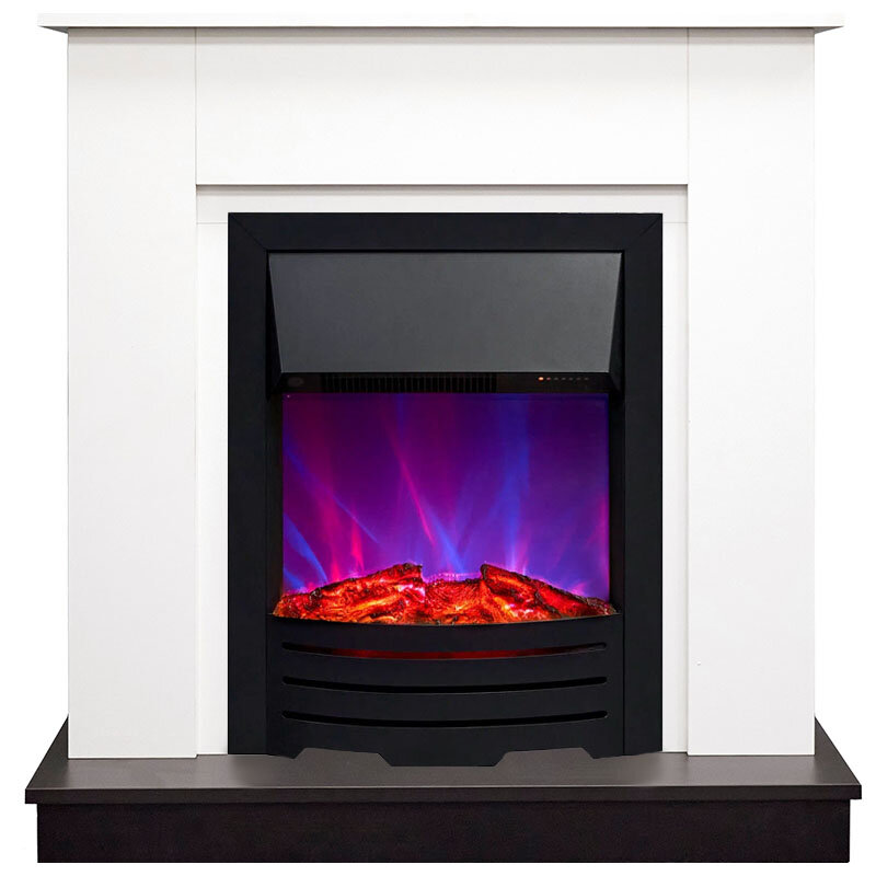 Электрокамин RealFlame Асти с очагом OSCAR-S (STD2) белый/уни неро (WT-LCB510/BL-LCB917)